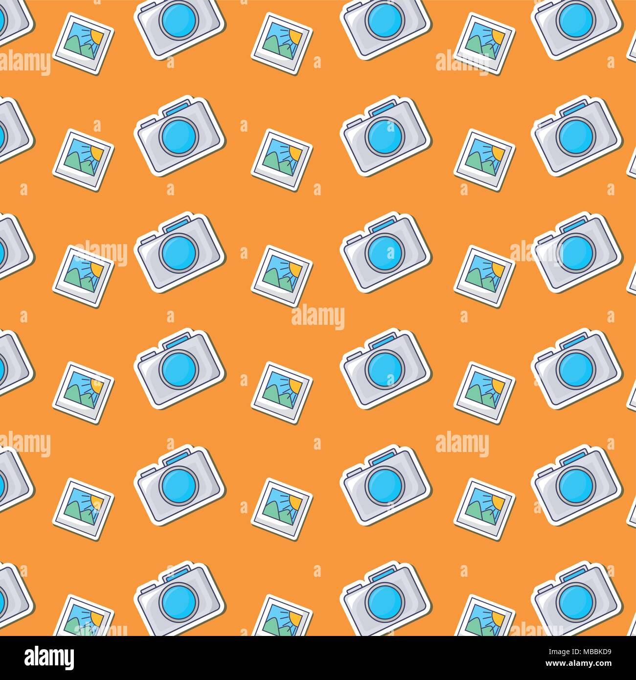 camera and pictures background, colorful design. vector illustration ...