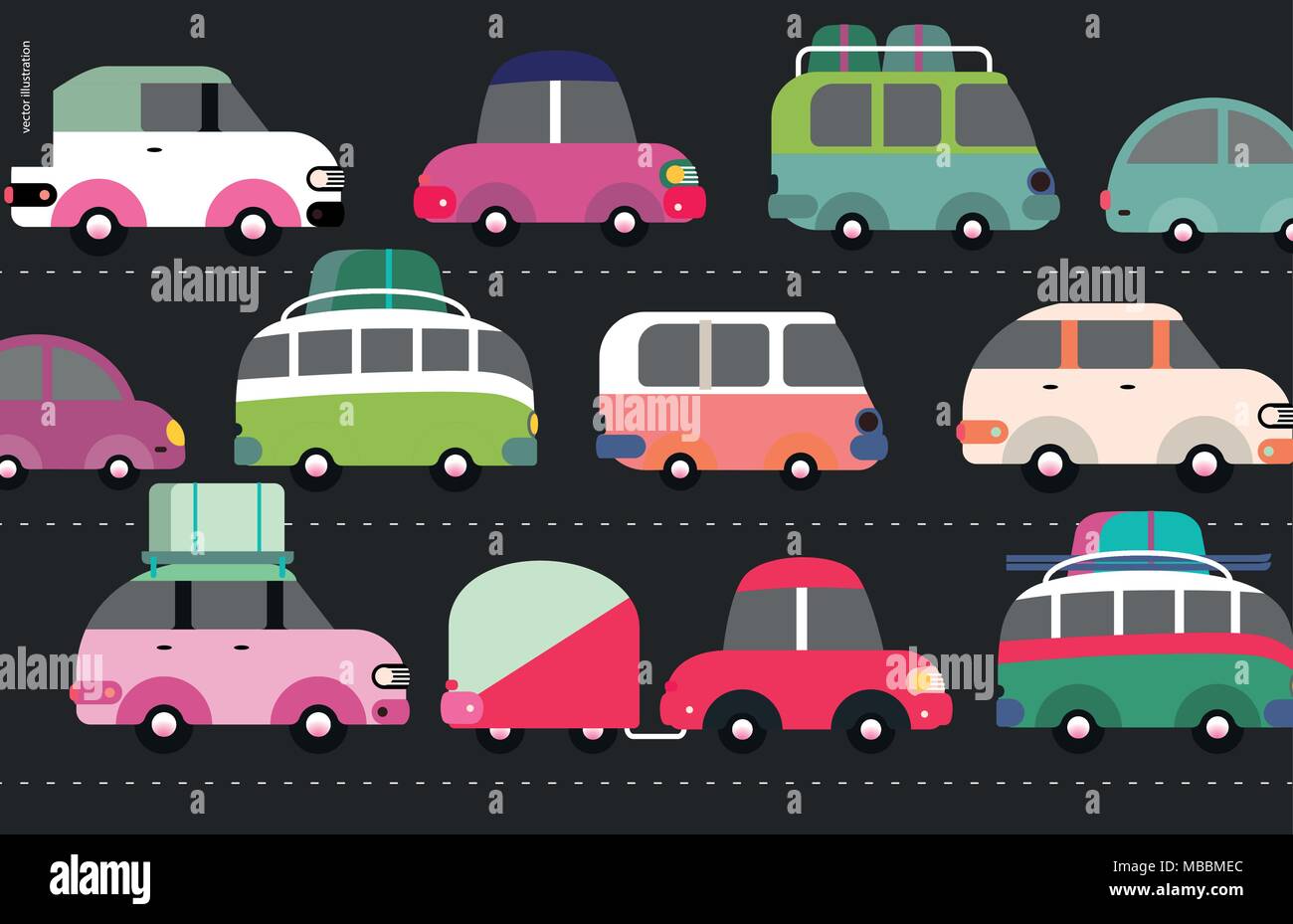 Car traffic cab Stock Vector Images - Alamy