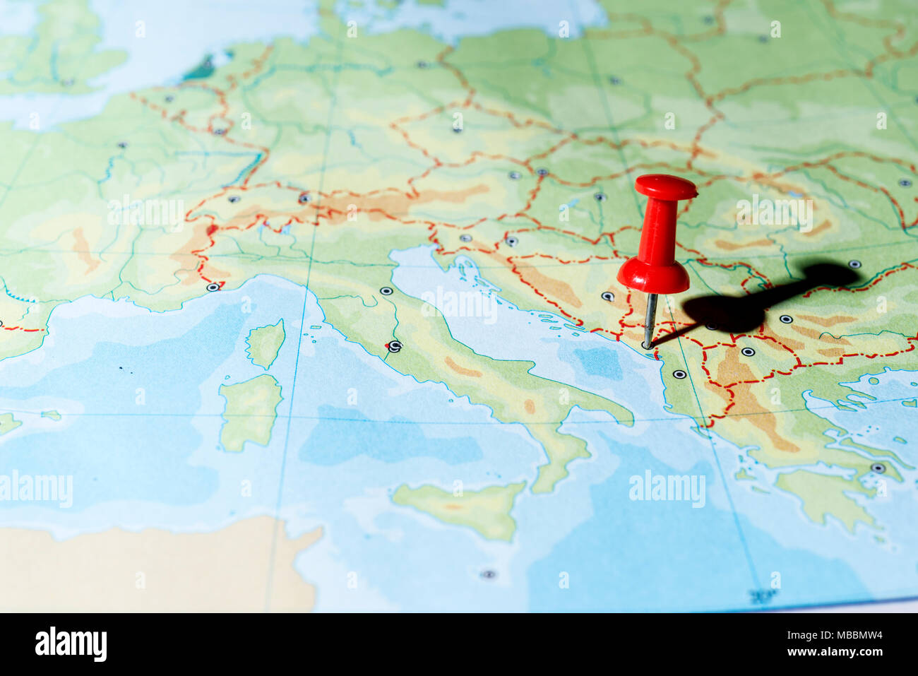 Podgorica map hi-res stock photography and images - Alamy