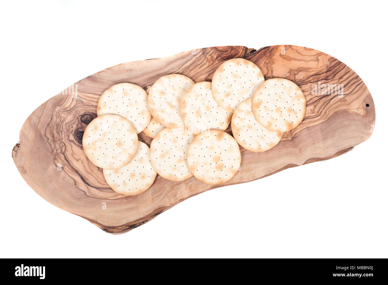 Pile of round original crackers Stock Photo - Alamy