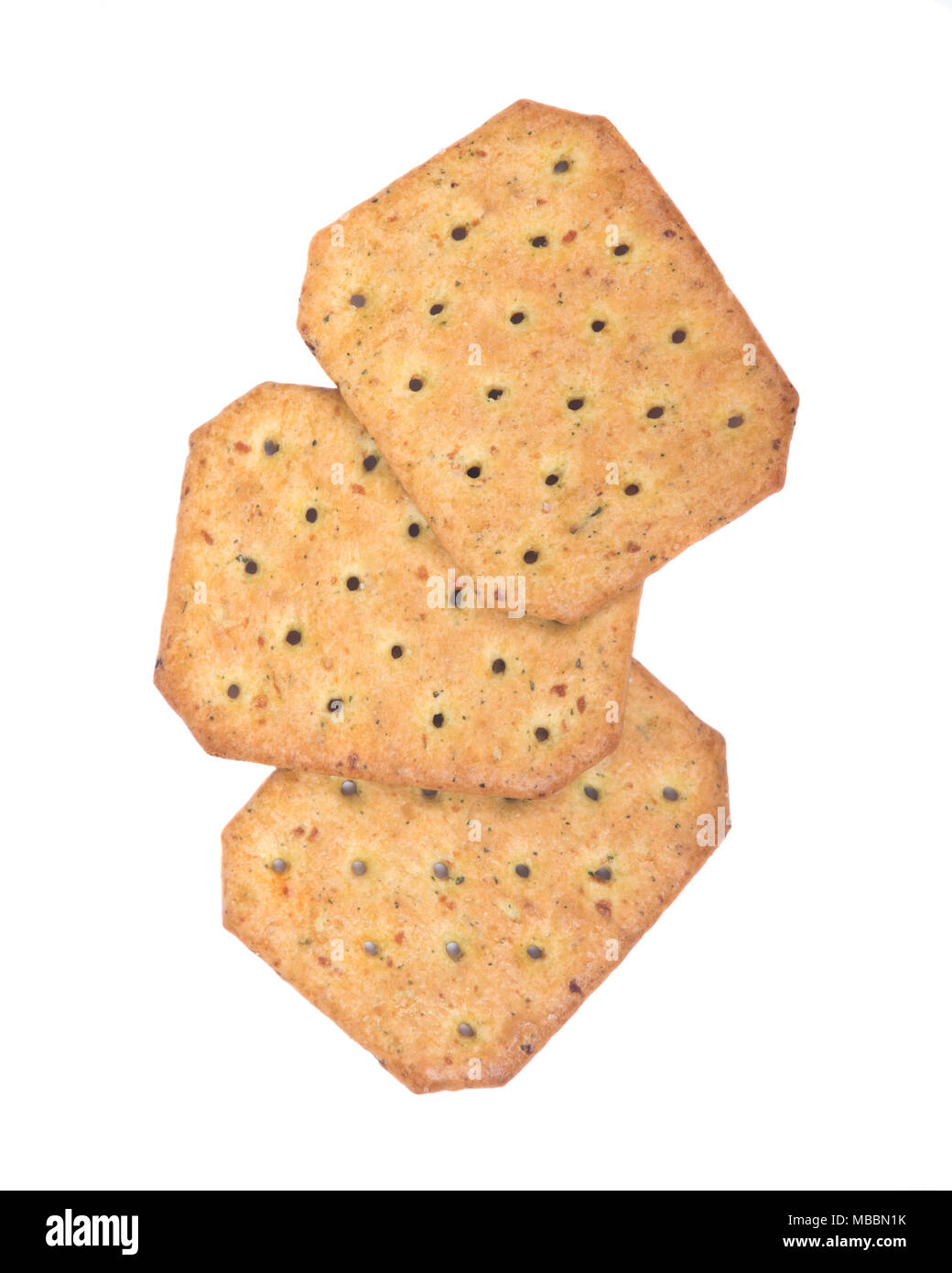 Pile of vegetable crackers isolated on white background Stock Photo - Alamy