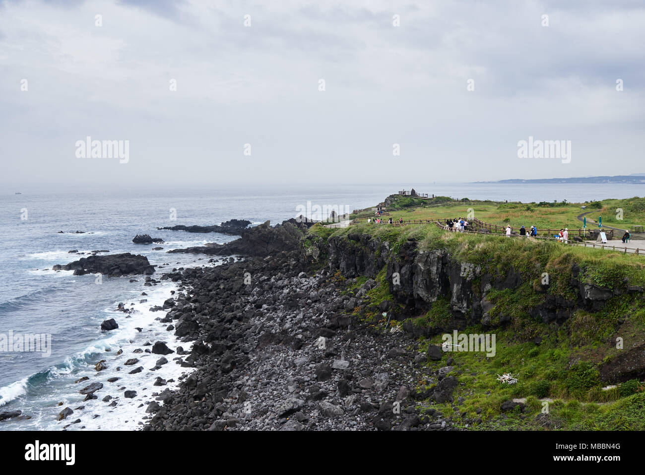 Jeju, Korea - May 23, 2017: Seopjikoji is a cape at the end of the ...