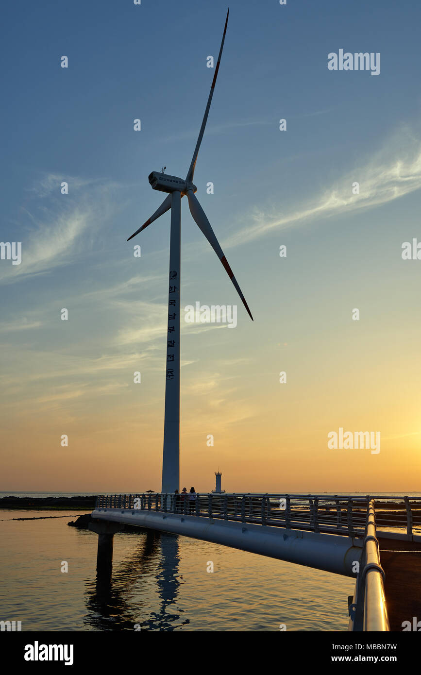 Windmill at jeju island hi-res stock photography and images - Alamy