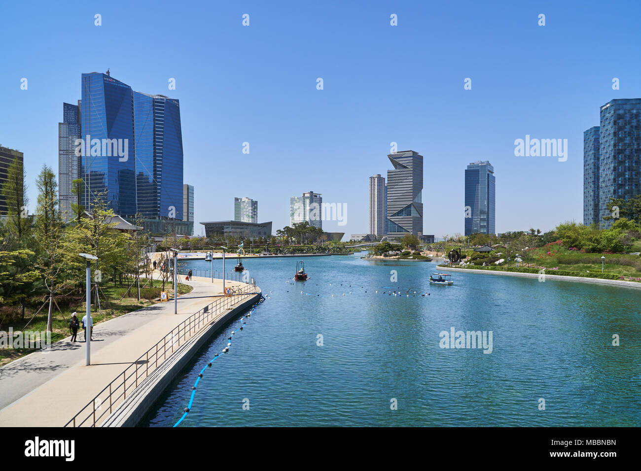 Incheon, Korea - April 27, 2017: Songdo International Business District ...