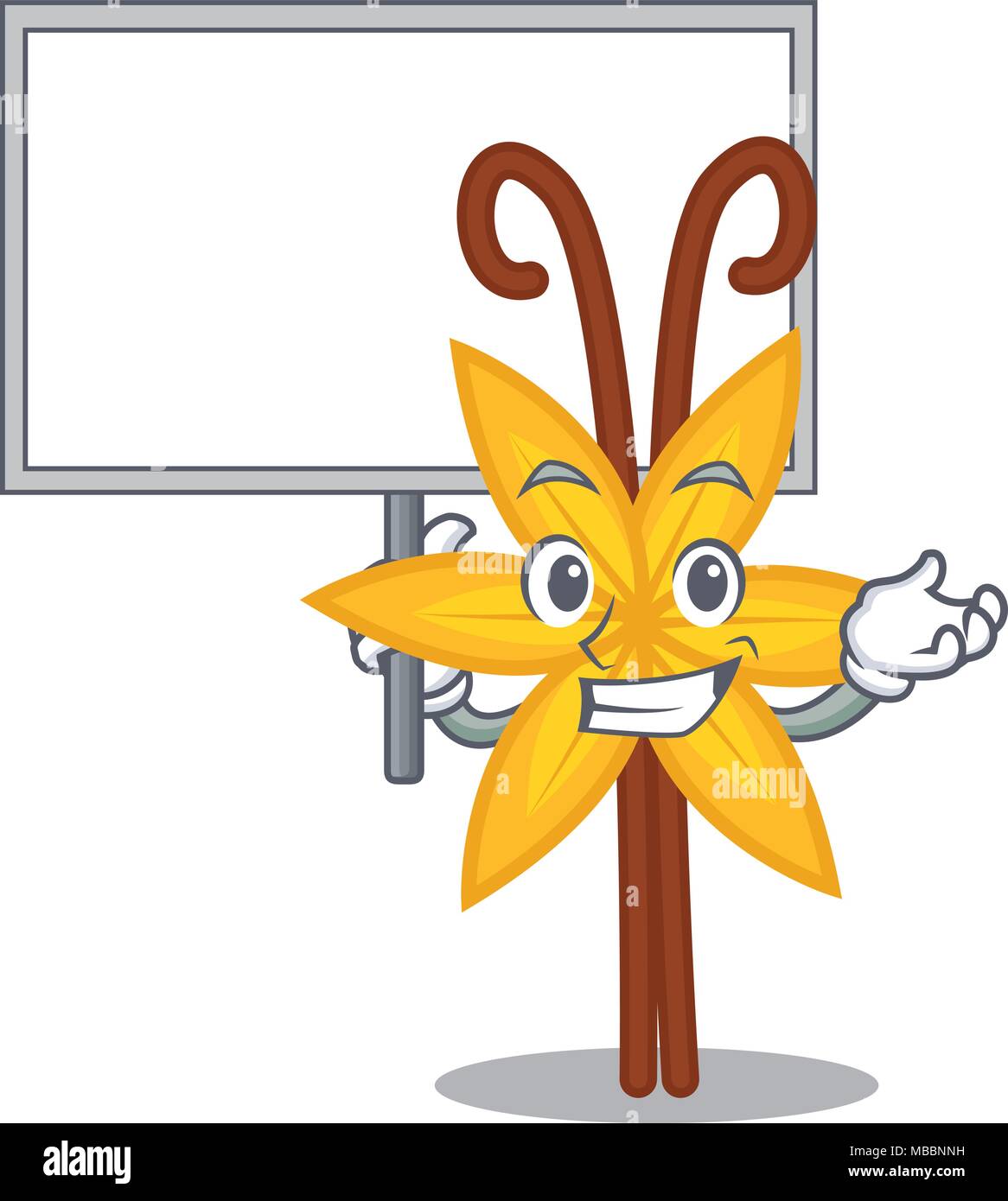 Bring board vanilla character cartoon style Stock Vector Image & Art ...