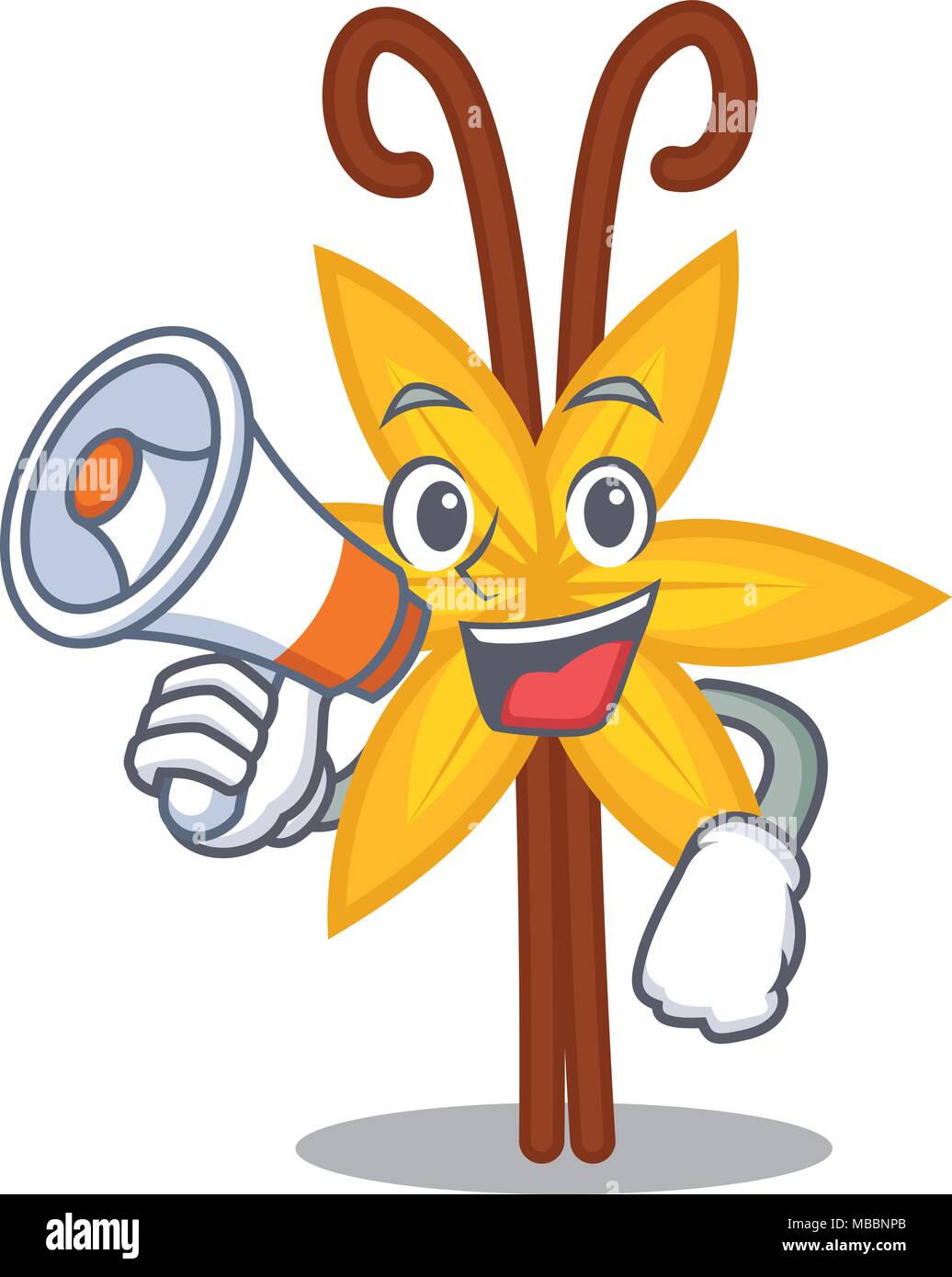 With megaphone vanilla character cartoon style Stock Vector Image & Art ...