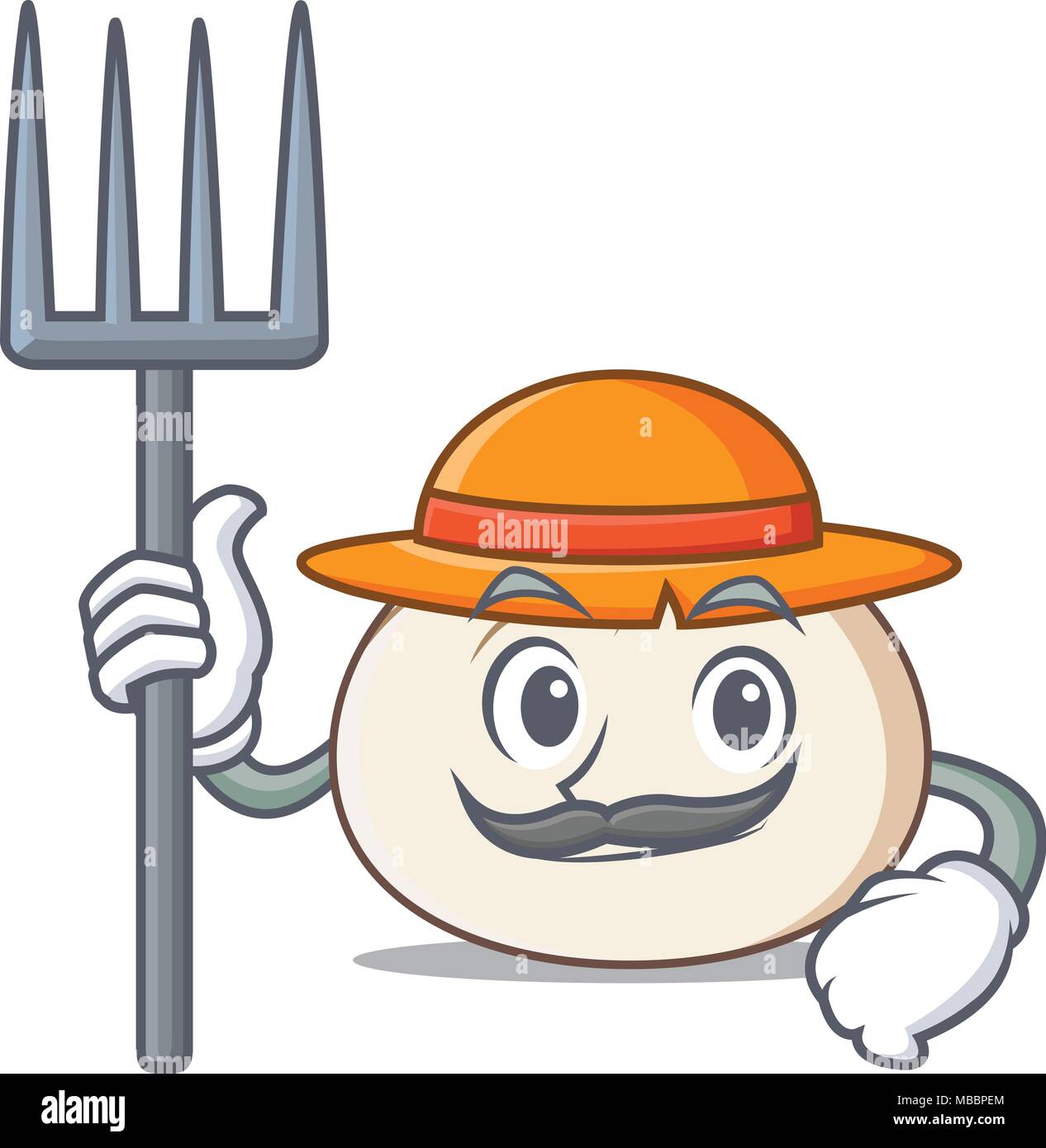 Farmer dimsum character cartoon style Stock Vector Image & Art - Alamy