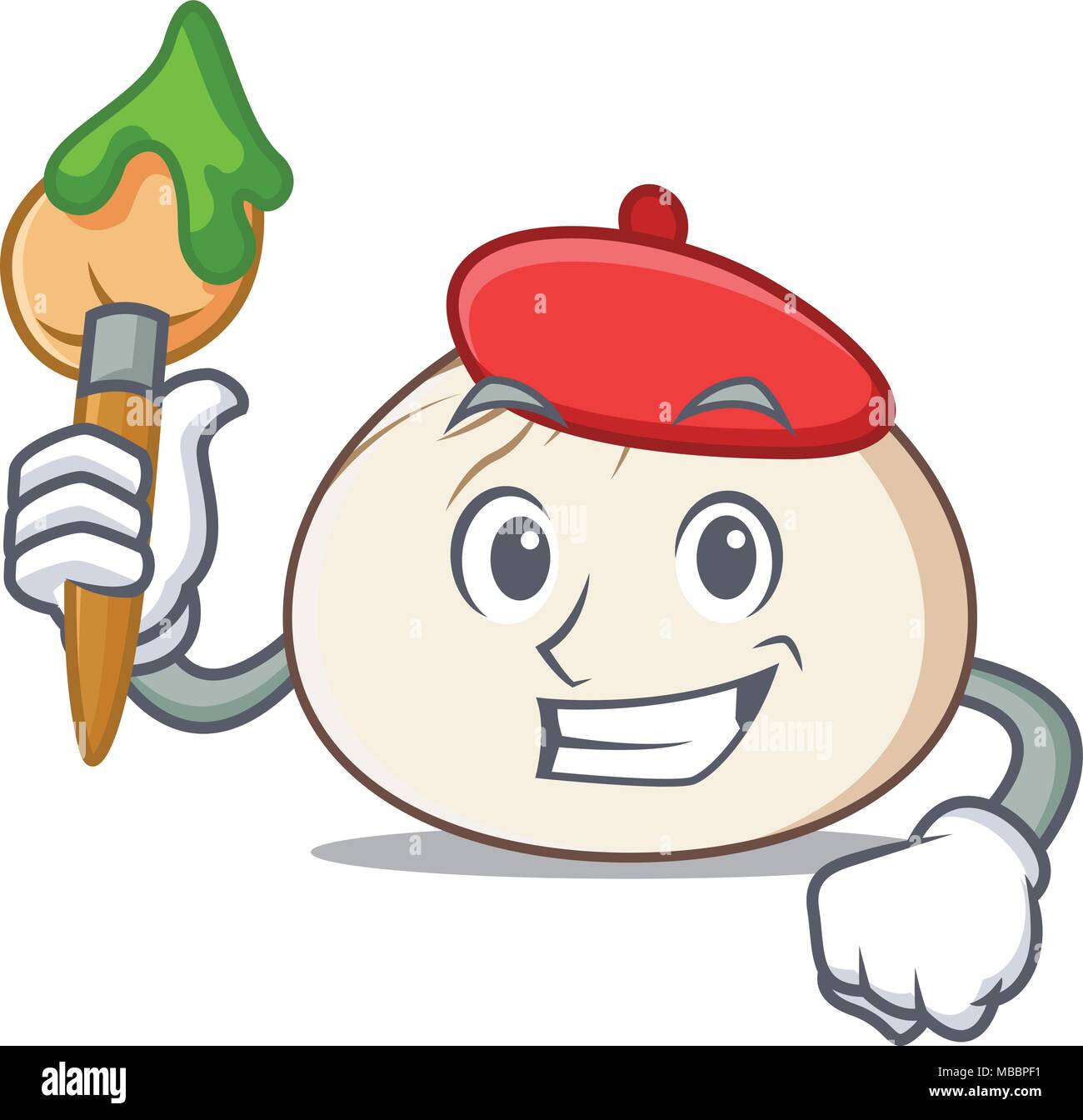 Artist dimsum character cartoon style Stock Vector Image & Art - Alamy