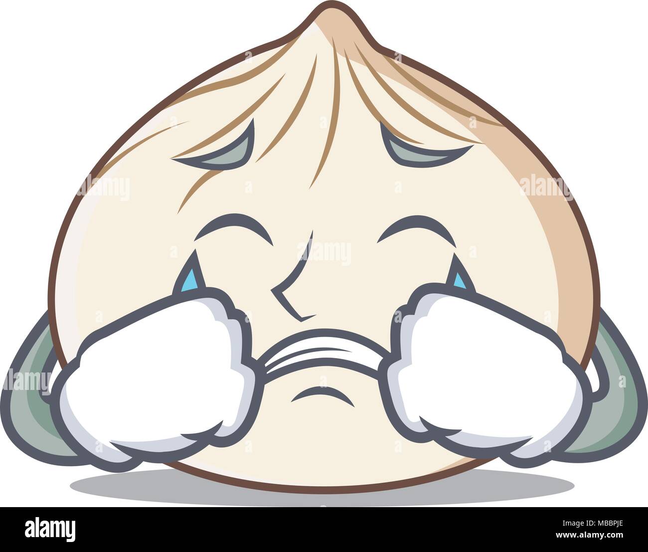 Crying dimsum mascot cartoon style Stock Vector Image & Art - Alamy