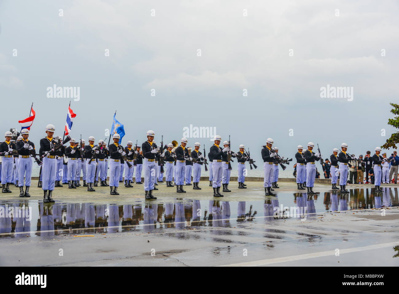 Pattaya, Thailand - November 19, 2017: Thai navy demonstrating Fancy ...