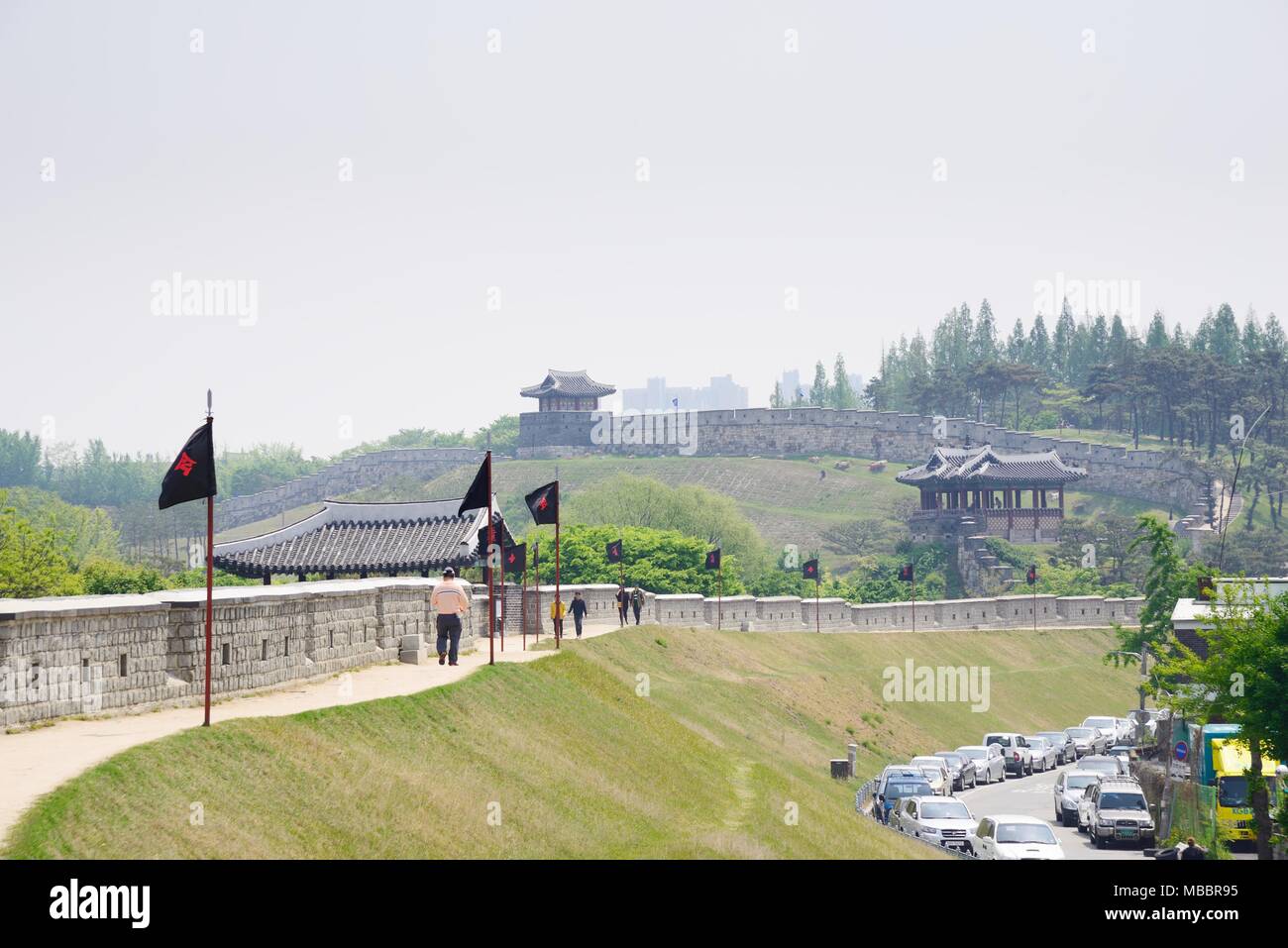SUWON, KOREA - MAY 02, 2014: West Gate of Suwon Hwaseong, called ...