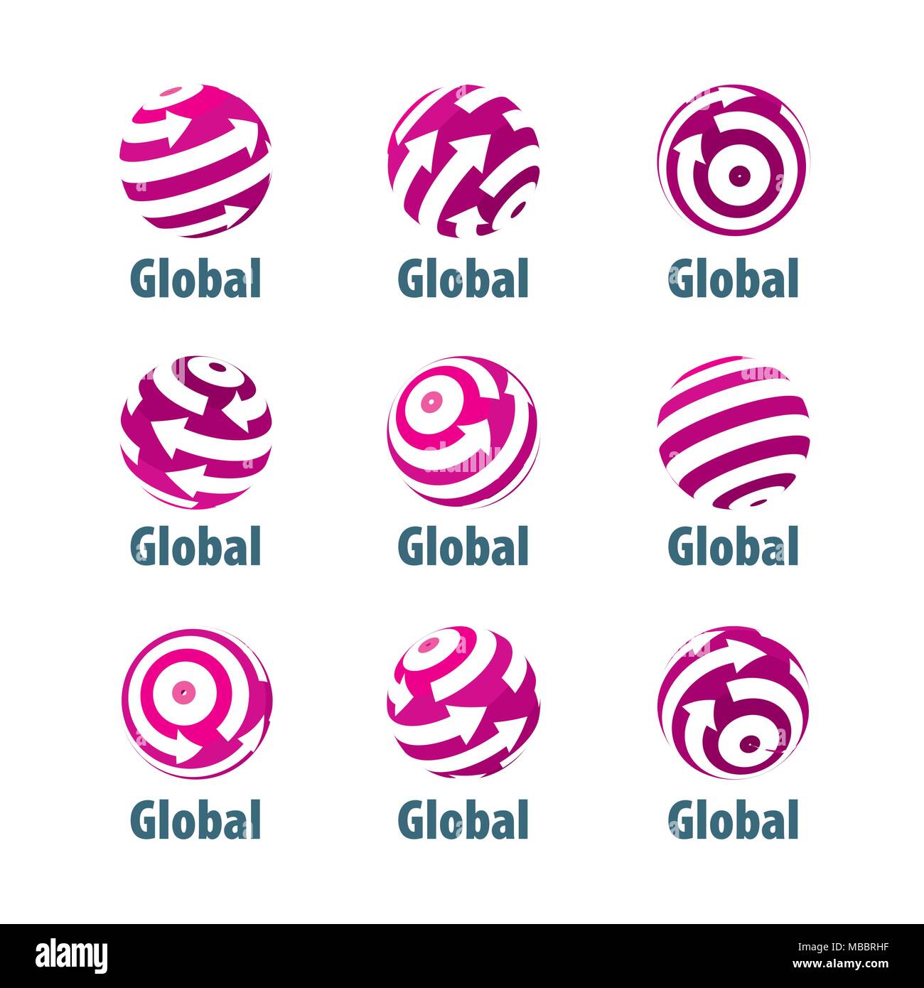 vector logo globe Stock Vector Image & Art - Alamy