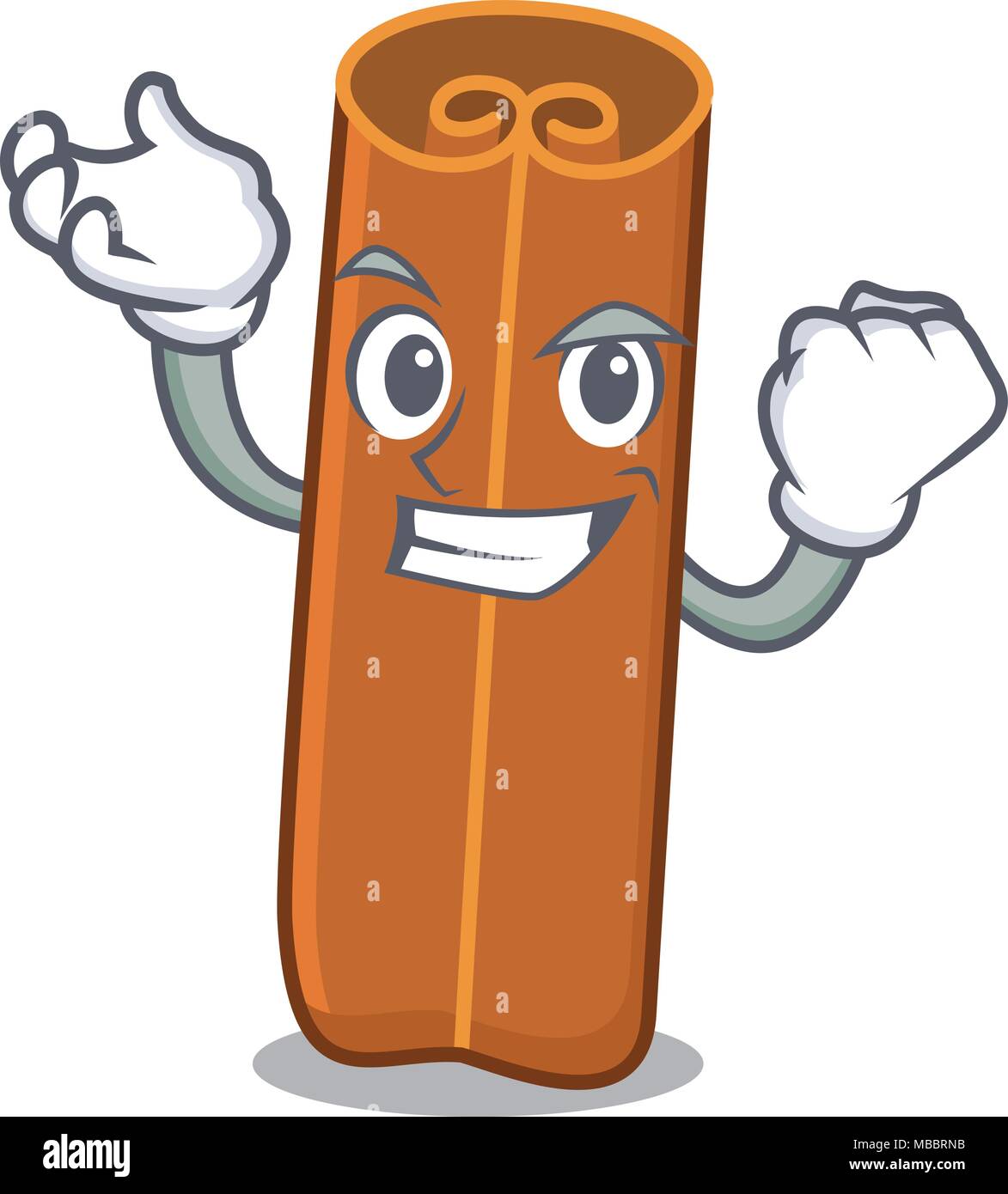 Successful cinnamon character cartoon style Stock Vector Image & Art ...