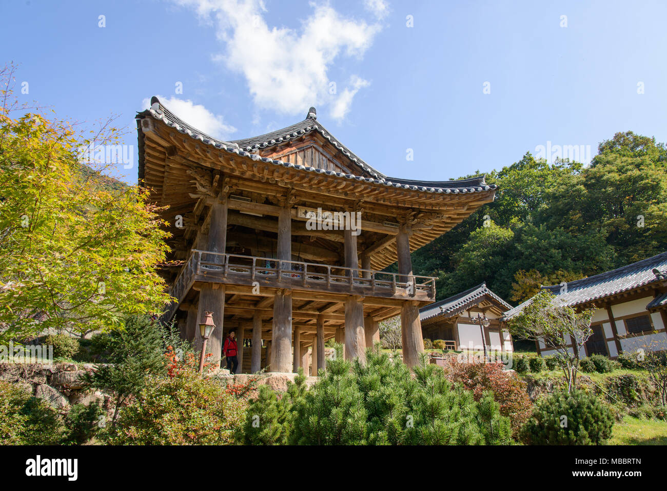 YEONGJU, KOREA - OCTOBER 15, 2014: Beomjongru, one of architectures in ...