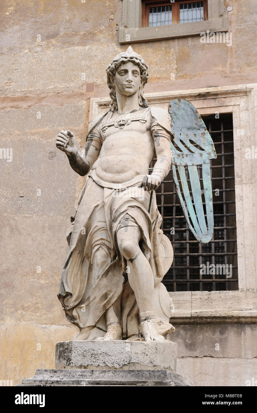 ROME, ITALY - JANUARY 27, 2010: The original archangel of Saint Michael ...