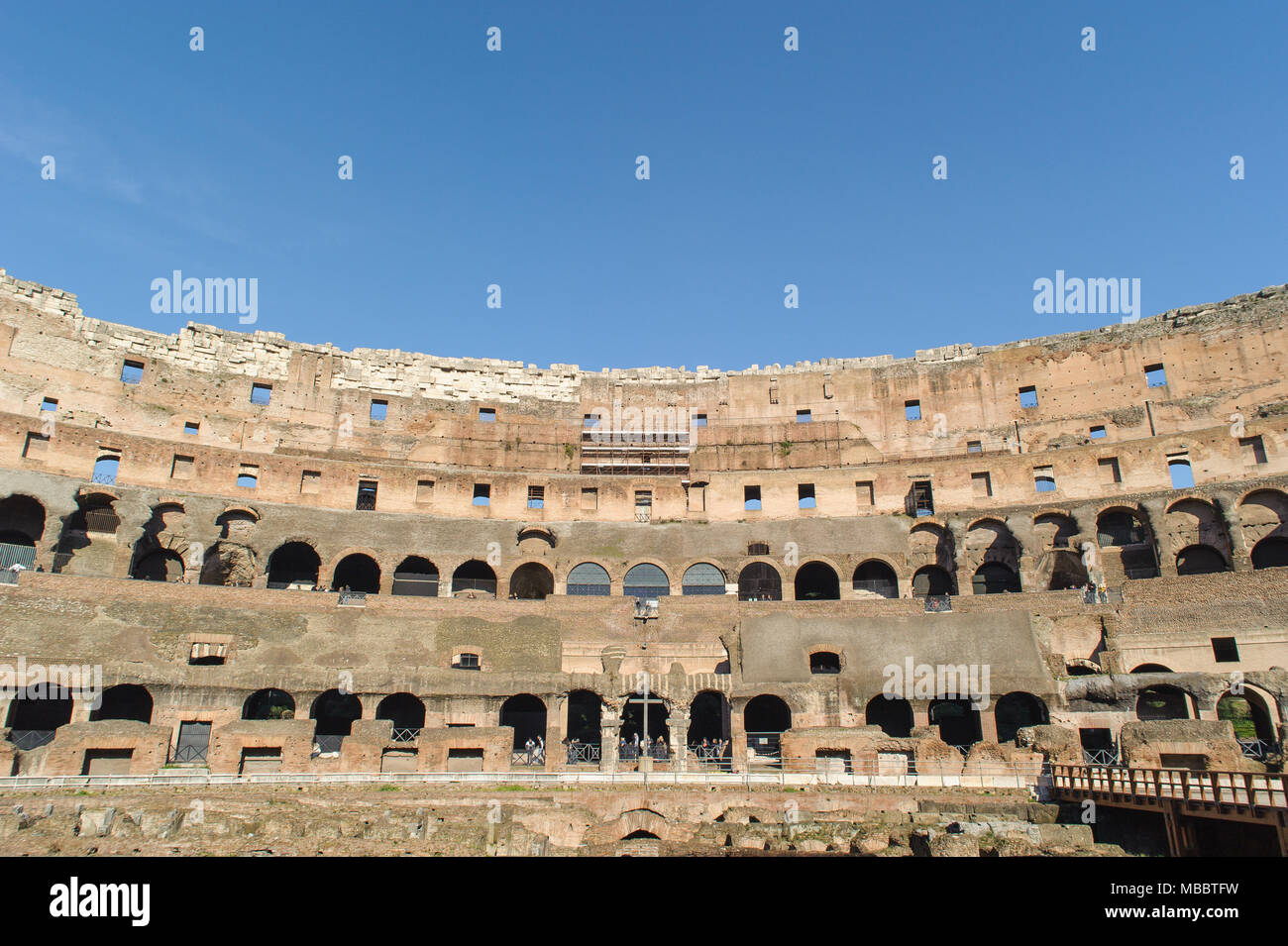 ROME, ITALY - JANUARY 21, 2010: Colosseum(Colosseo) is the largest ...