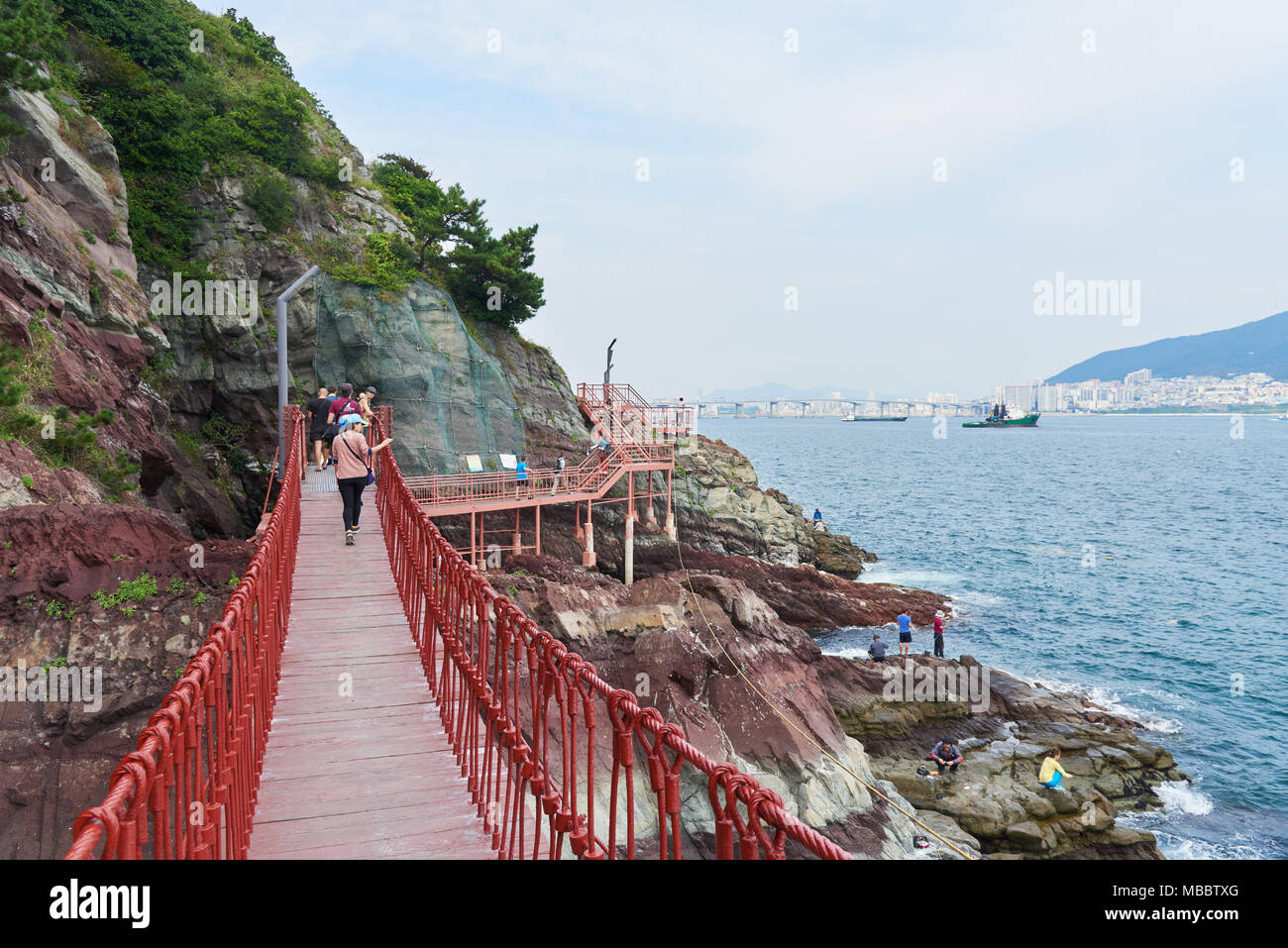 Busan, Korea - September 20, 2015: Songdo Coast Bolle-gil Walkway is a ...