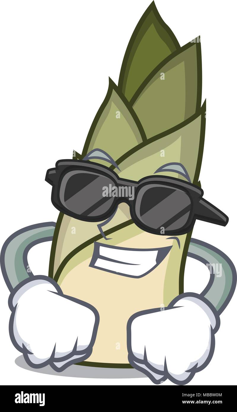 Super cool bamboo shoot character cartoon Stock Vector Image & Art - Alamy