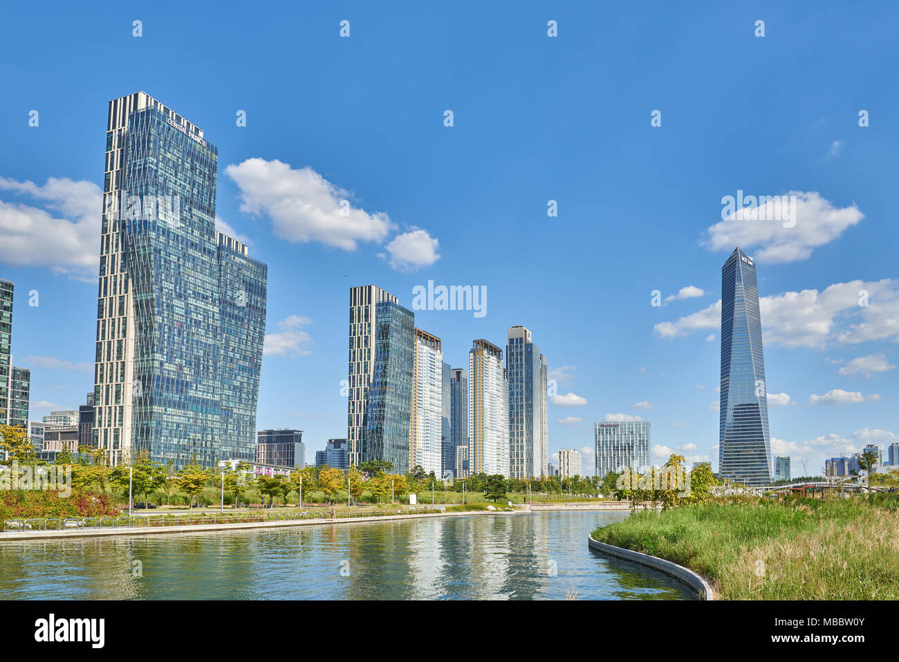 Songdo, Korea - September 07, 2015: Songdo International Business ...