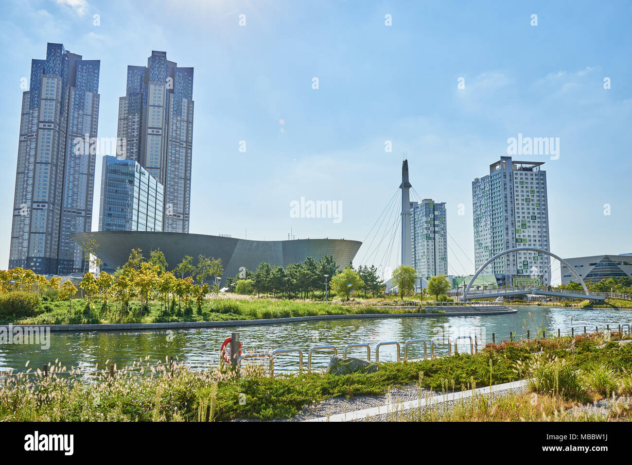 Songdo, Korea - September 07, 2015: Songdo International Business ...