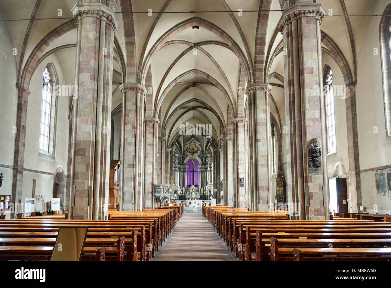Bolzano, Italy - February 22, 2016: Bolzano Cathedral. It is Bolzano's ...