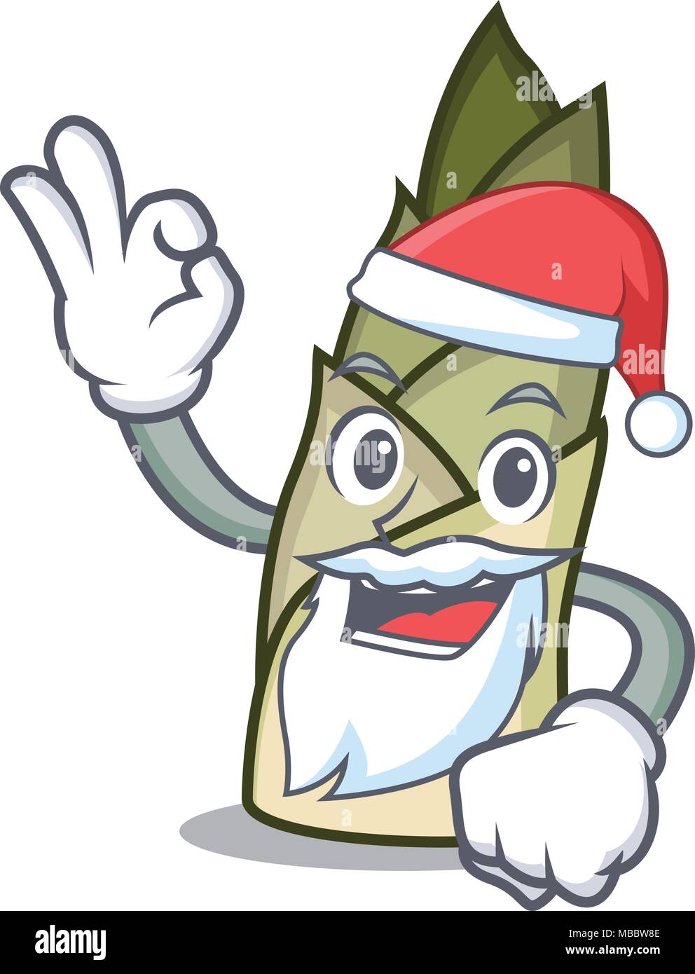 Santa bamboo shoot mascot cartoon Stock Vector Image & Art - Alamy