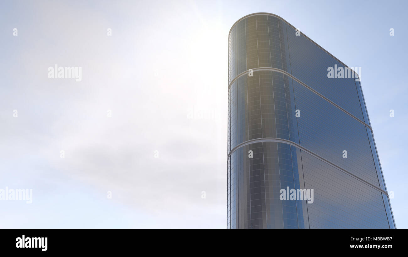 3d rendering low angle view of skyscraper Stock Photo - Alamy