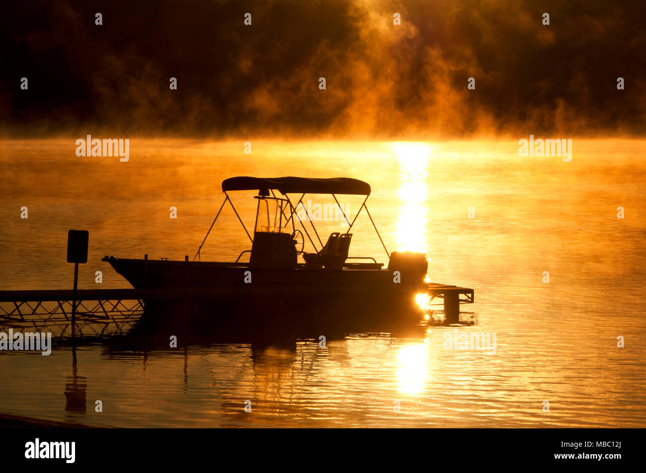 Boat at Crystal Lake, Crystal Lake State Boat Launch, Connecticut Stock ...
