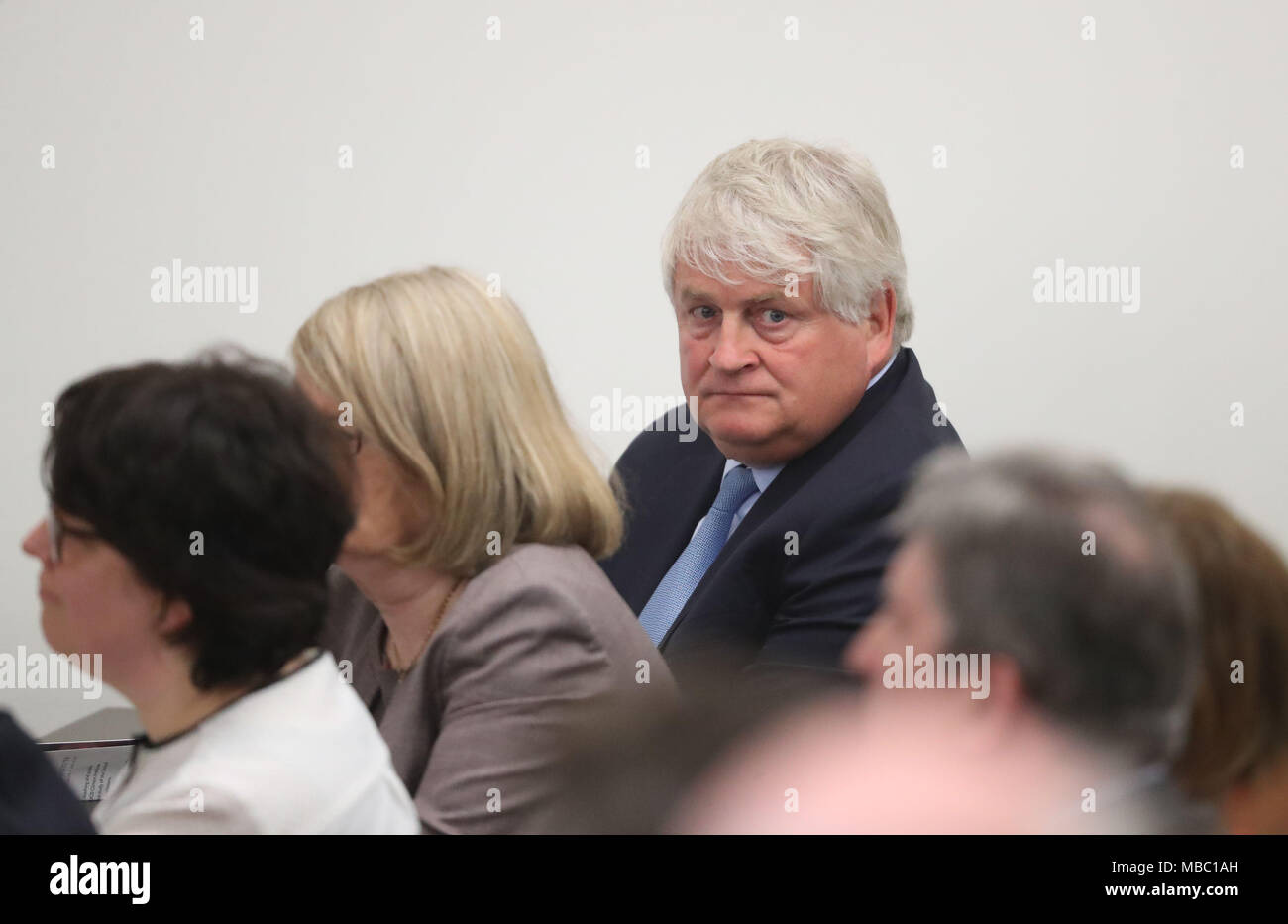 Irish businessman Denis O'Brien arrives to hear former US President ...