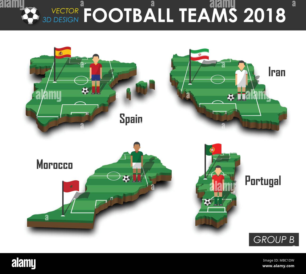 World cup russia map infographic hi-res stock photography and images ...