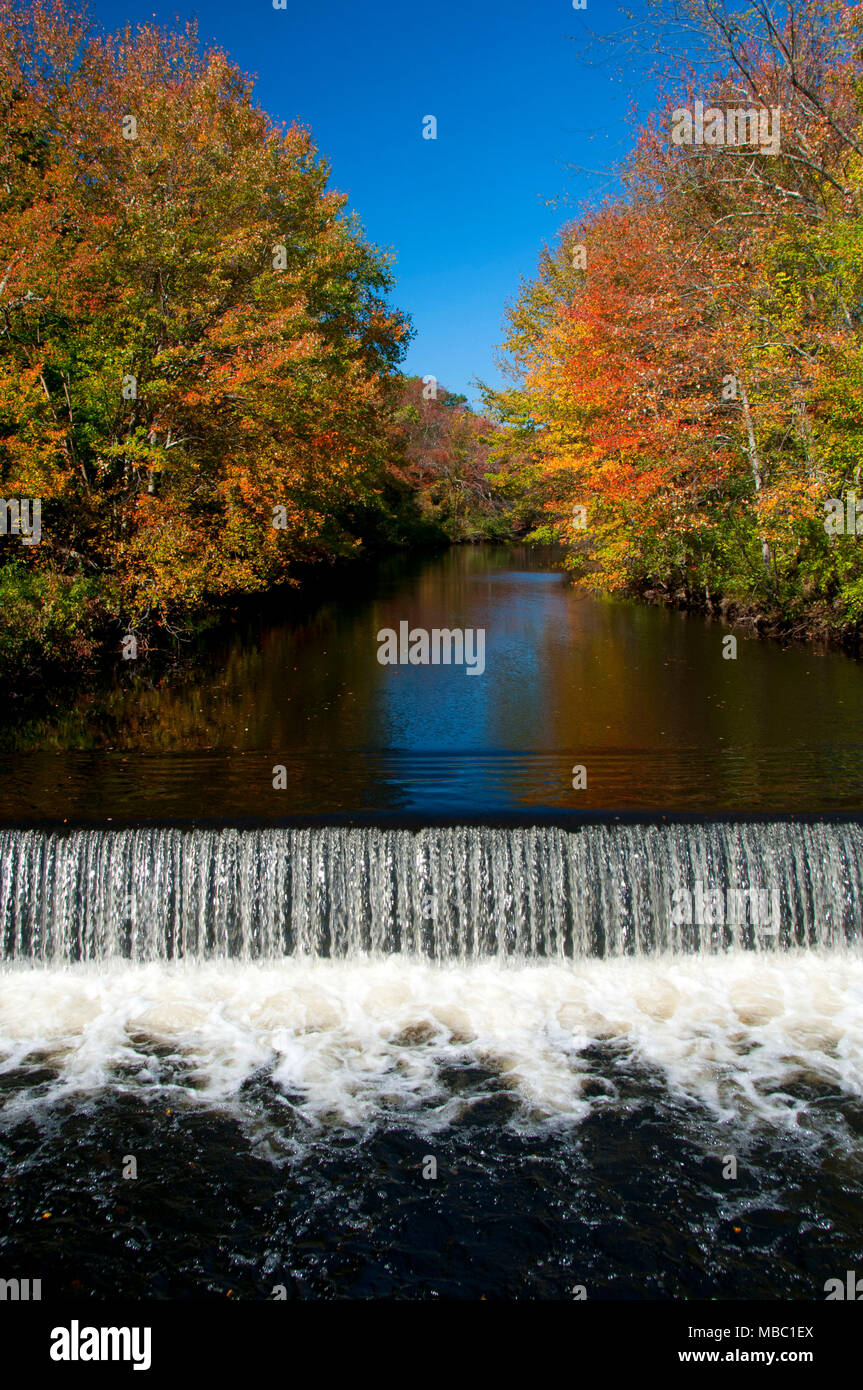 Falls on Hop River, Hop River State Park Trail, Connecticut Stock Photo ...