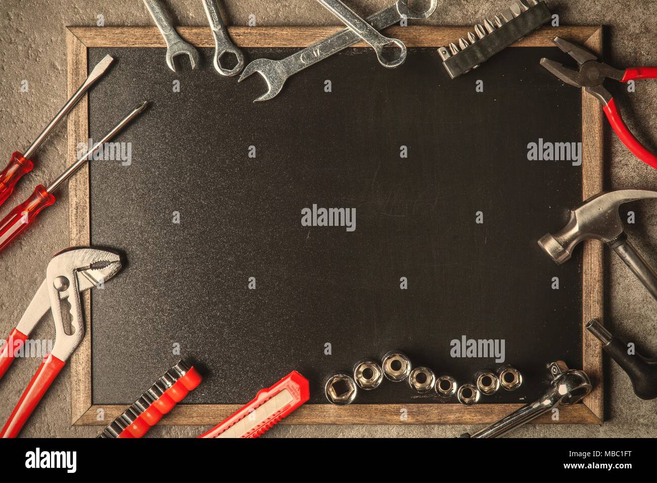 DIY Tools set Stock Photo - Alamy