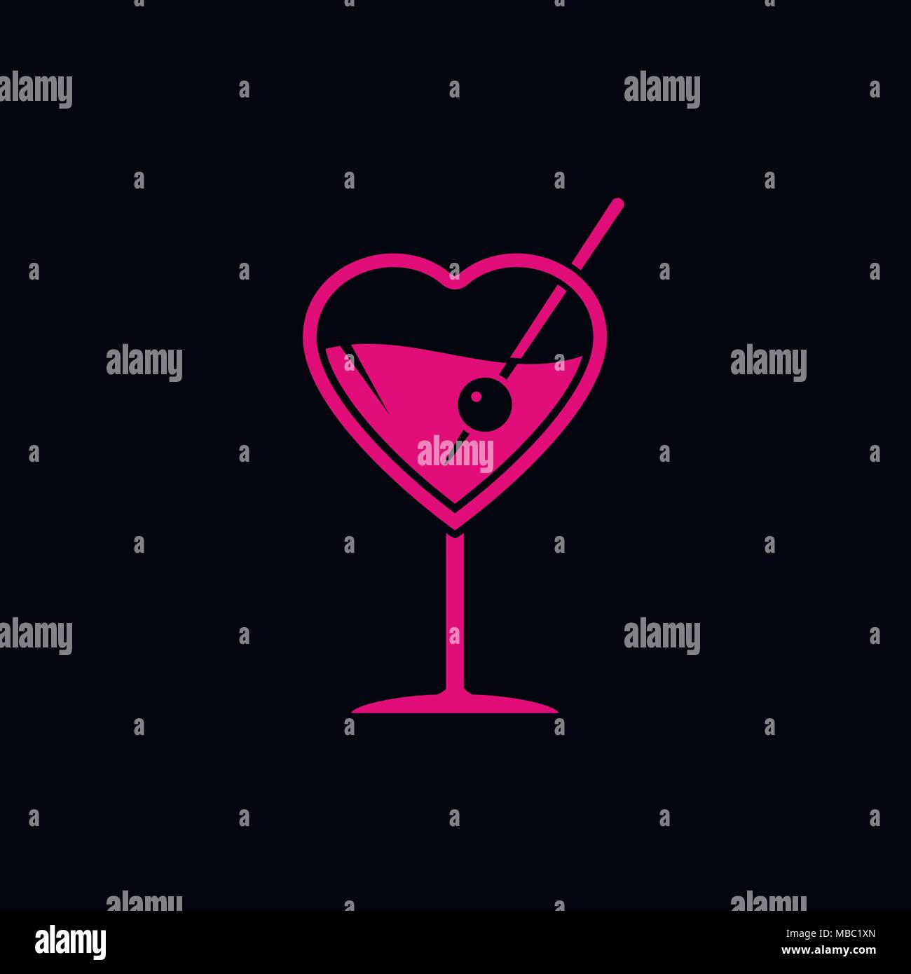 Alcoholic cocktail drink in bar Stock Vector Images - Alamy