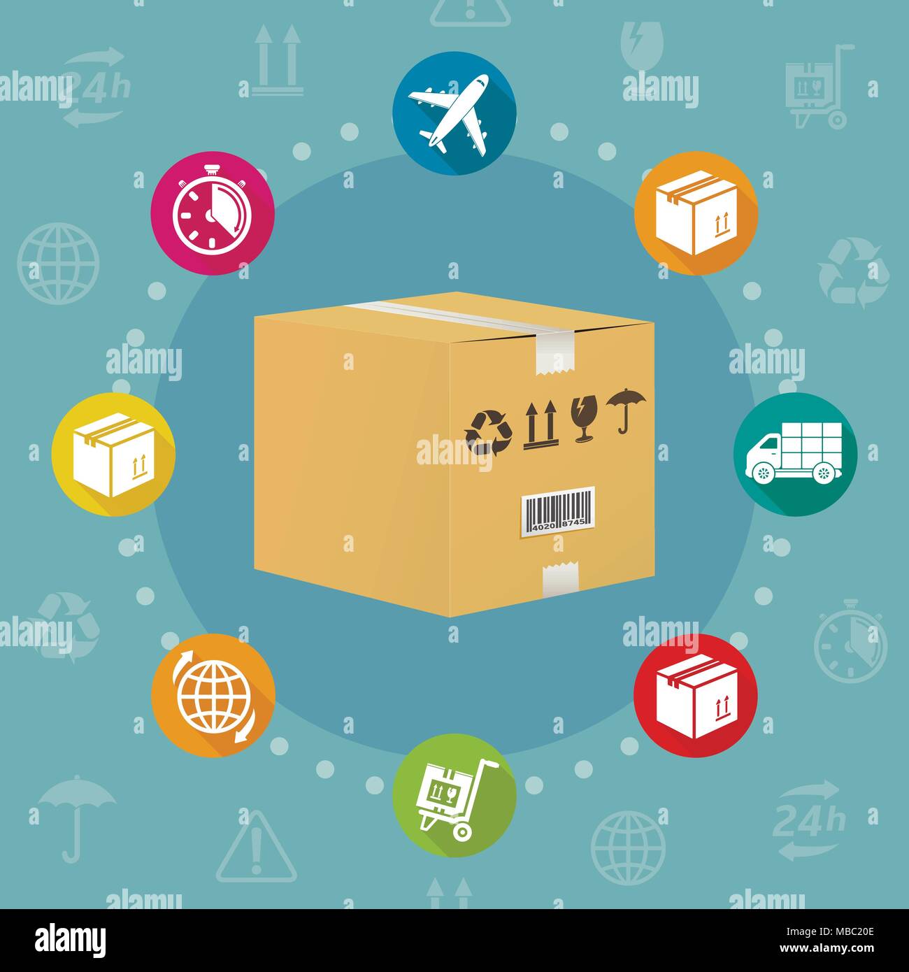 Air shipment Stock Vector Images - Alamy
