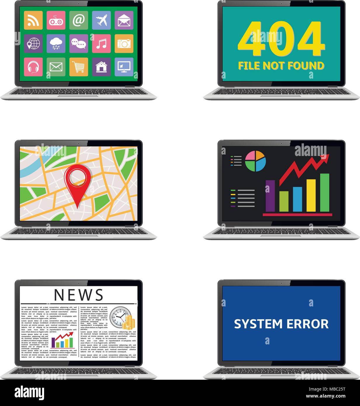 Various metallic Stock Vector Images - Alamy