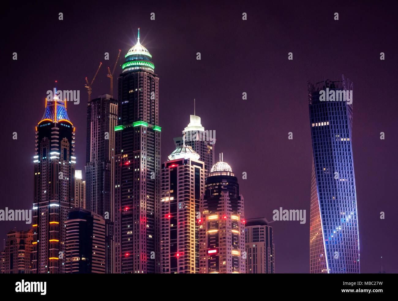 Dubai Skyscraper Detail Modern Architecture Building Tower Tall High ...