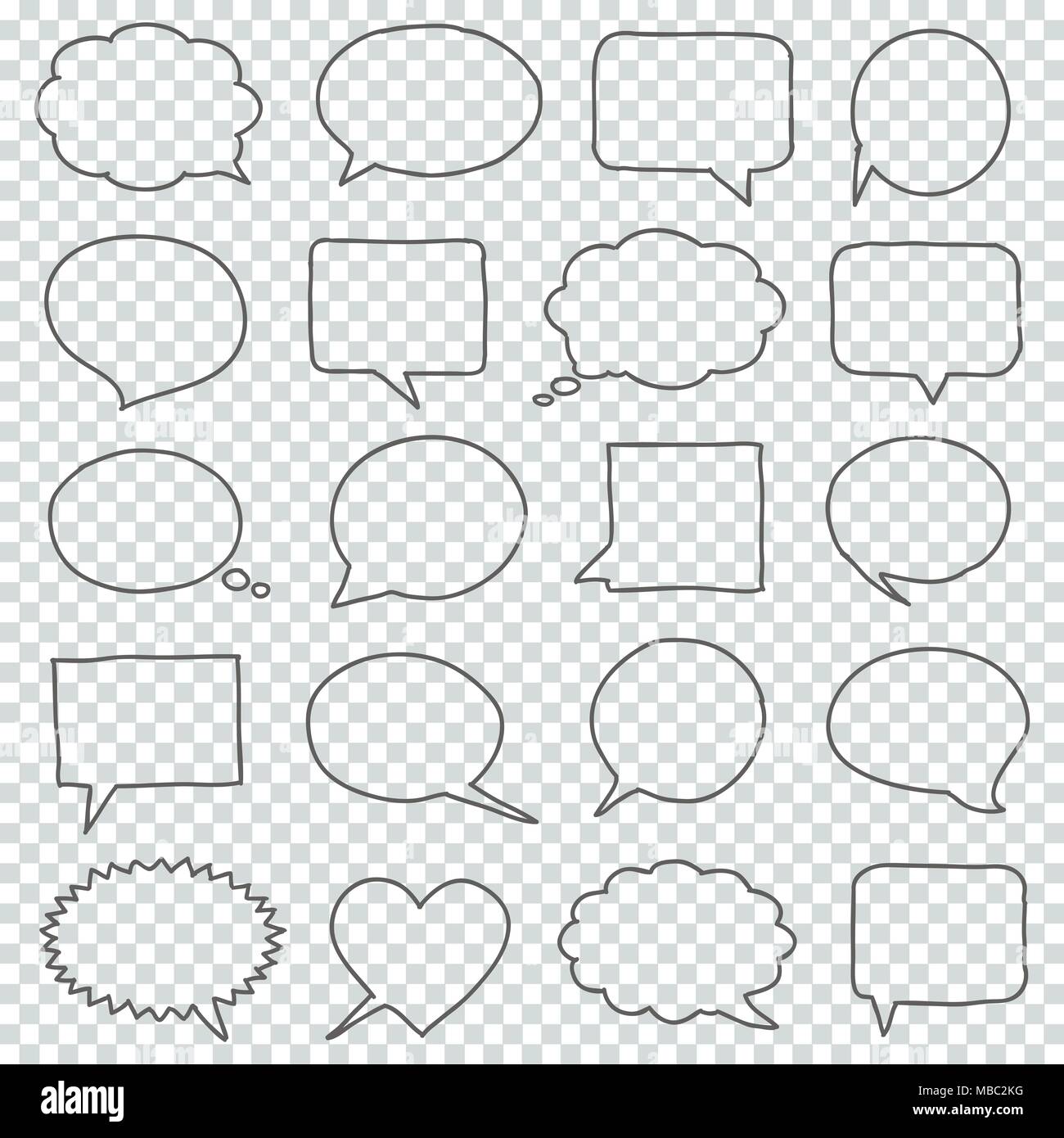 Speech Bubble Vector Drawn