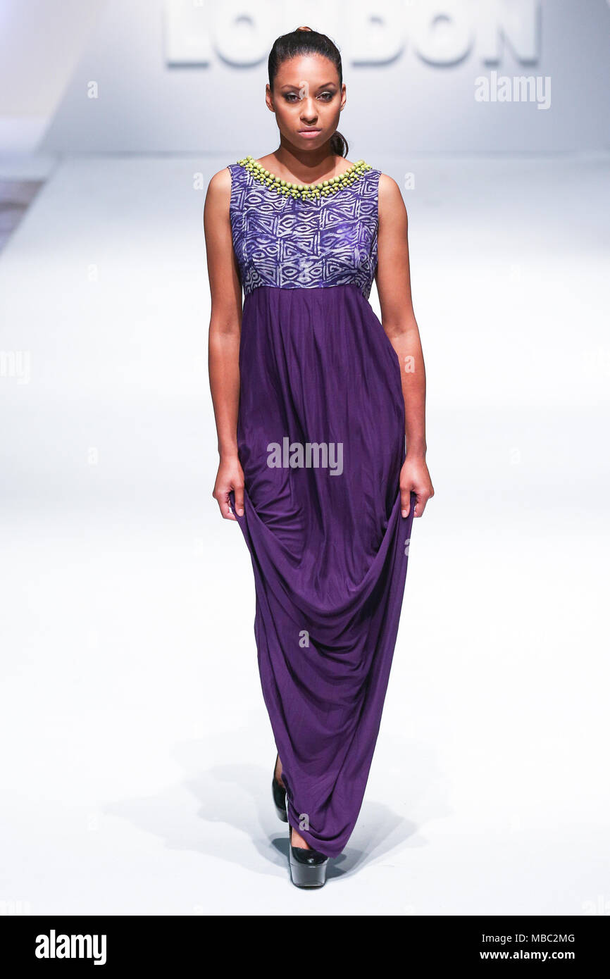 London, UK, August 2014, designer Ade Bakare showcased his new ...