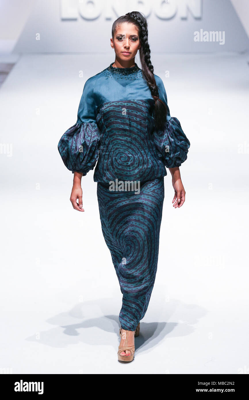 London, UK, August 2014, designer Ade Bakare showcased his new ...