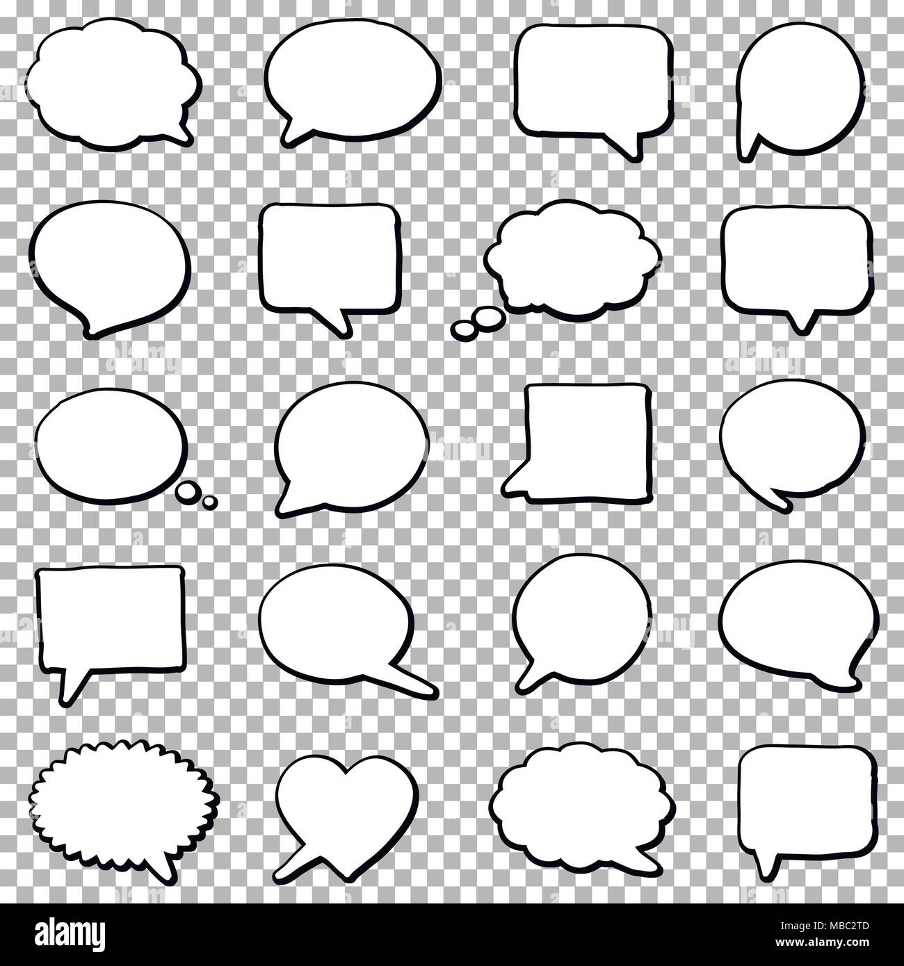 Hand speech bubble on Stock Vector Images - Alamy