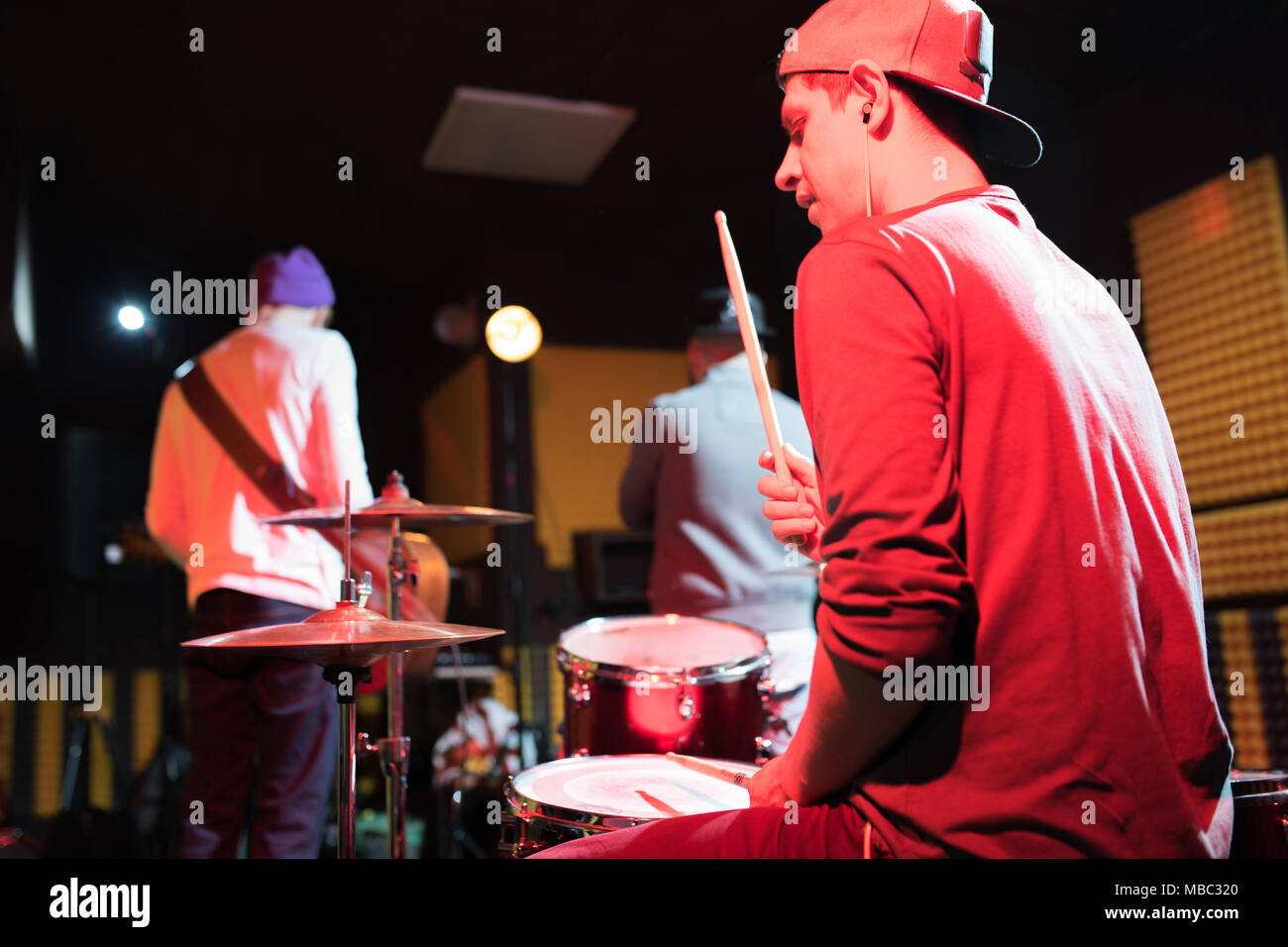 Band recording hi-res stock photography and images - Alamy