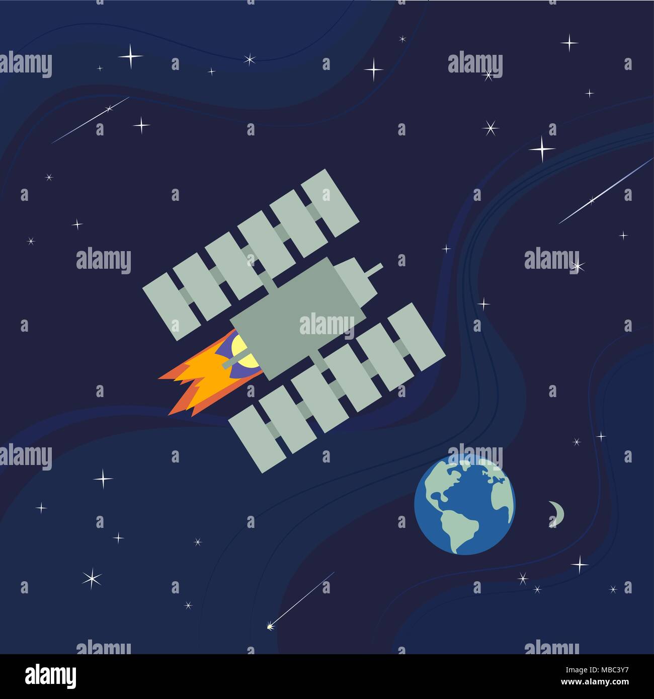 Space pioneer Stock Vector Images - Alamy