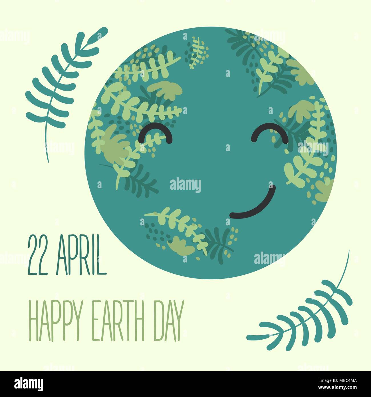 Cartoon earth illustration planet smile hi-res stock photography and ...