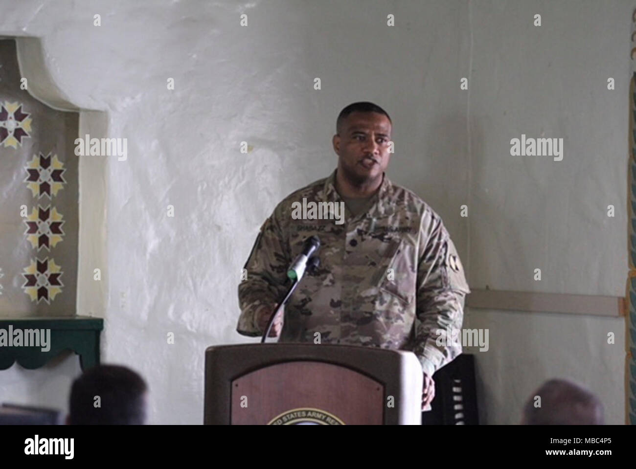 Chaplain (Lt. Col.) Khallid Shabazz, the 7th Infantry Division chaplain ...
