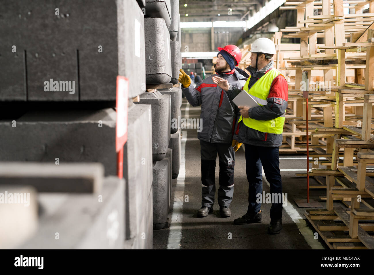 Inspection at Plant Stock Photo - Alamy
