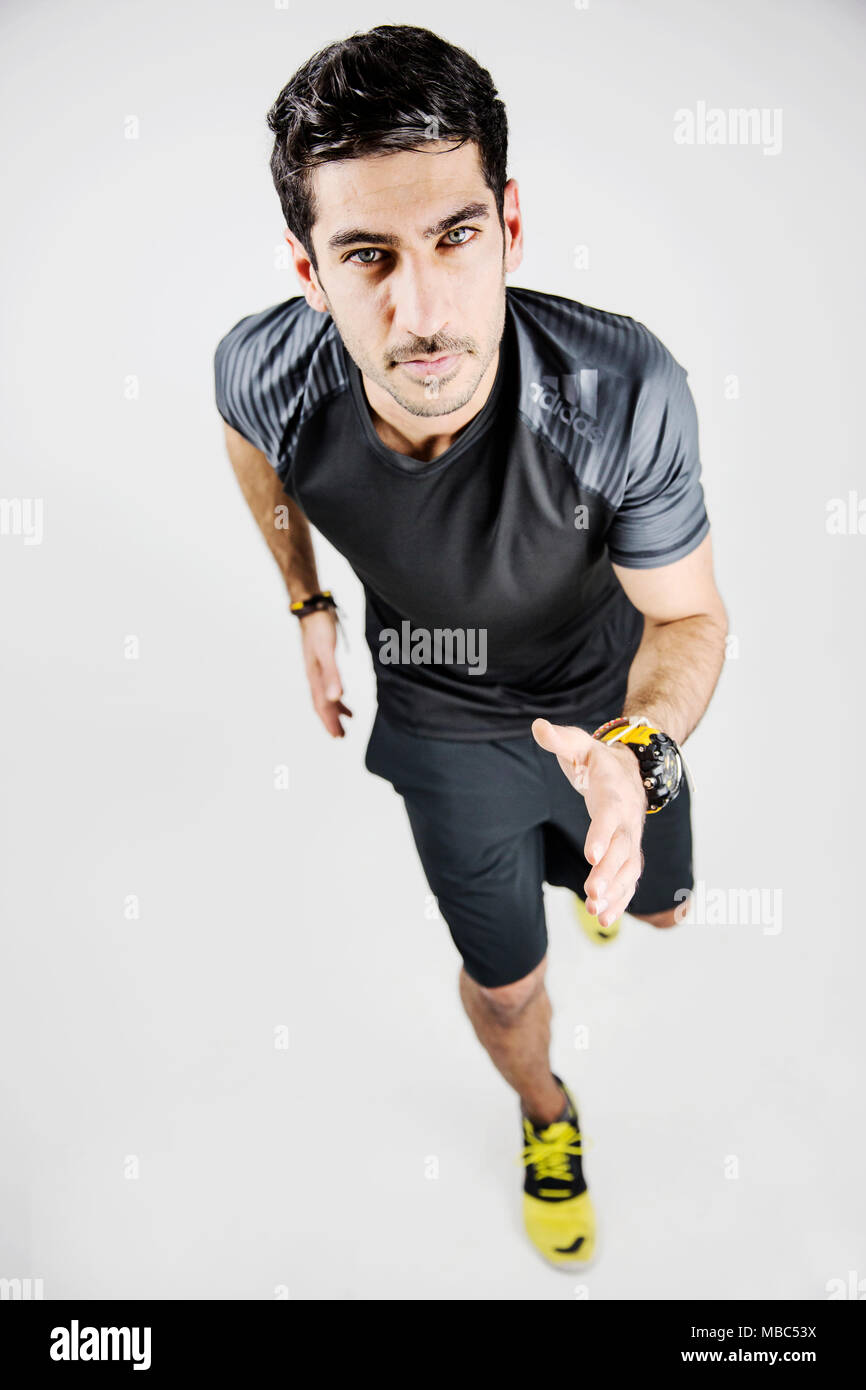 White man runs him hi-res stock photography and images - Alamy