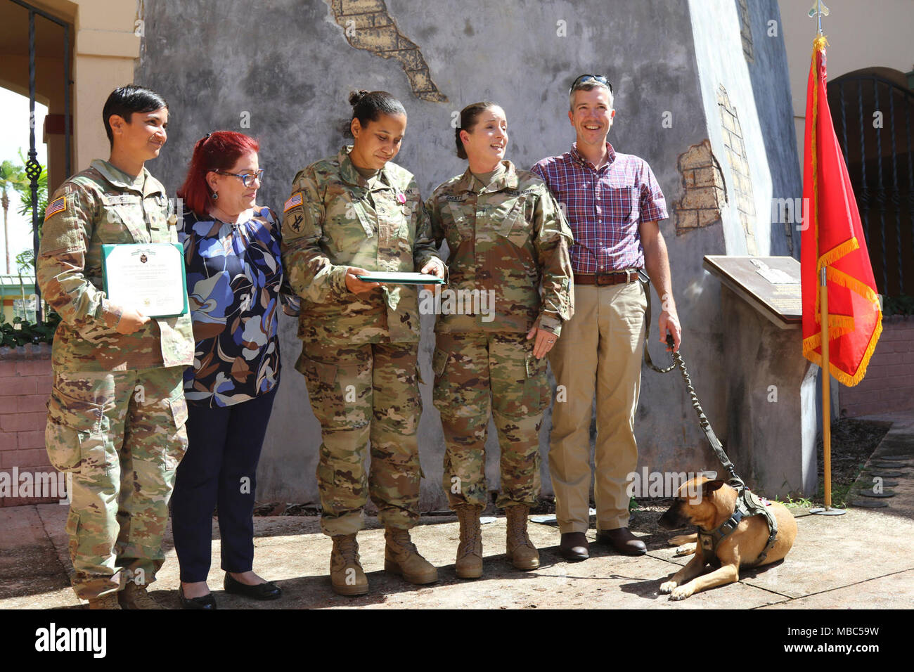 Civilian and Soldiers were recognized by the 1st Mission Support ...