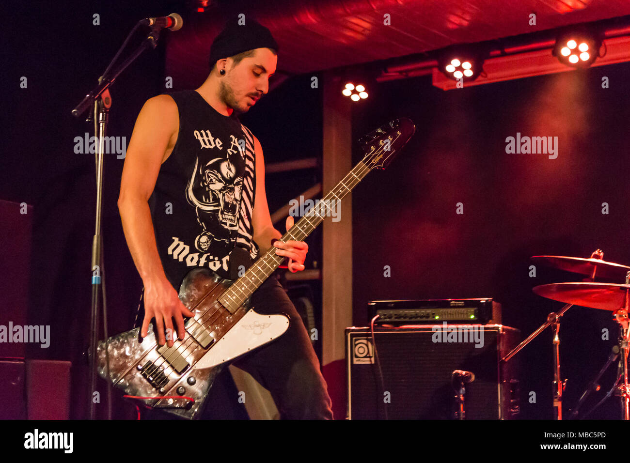 The Swiss punk rock band Ziper live in the Schüür Luzern, Switzerland ...