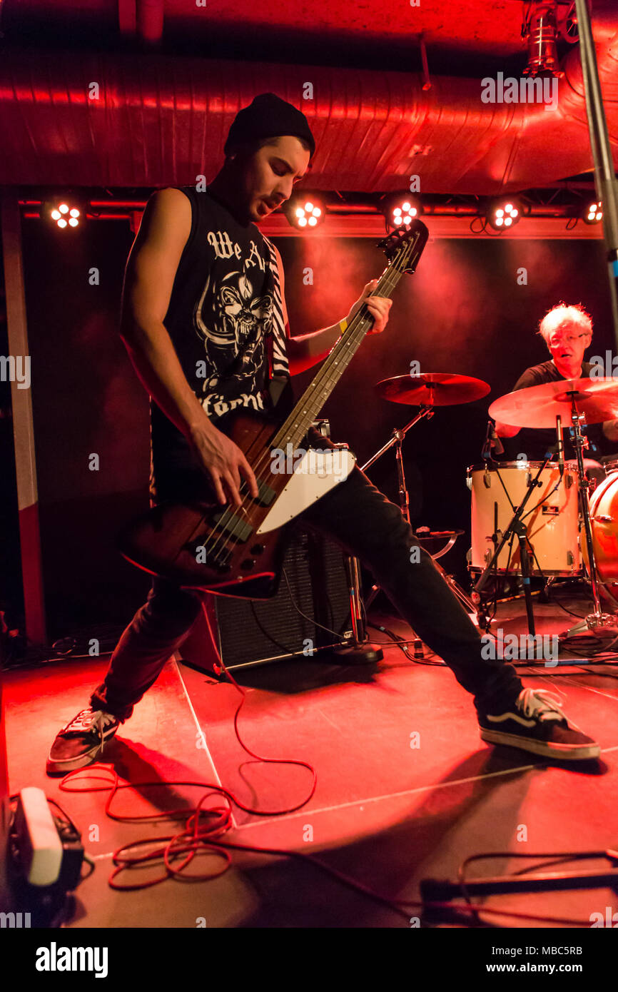 The Swiss punk rock band Ziper live in the Schüür Luzern, Switzerland ...