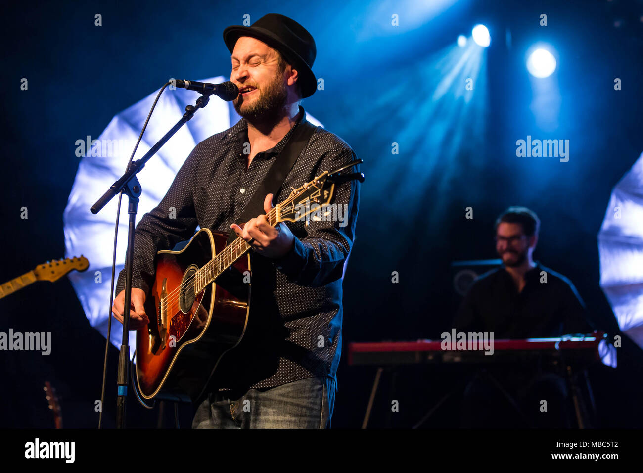 The Swiss singer and songwriter Lukas Linder alias Henrik Belden with ...
